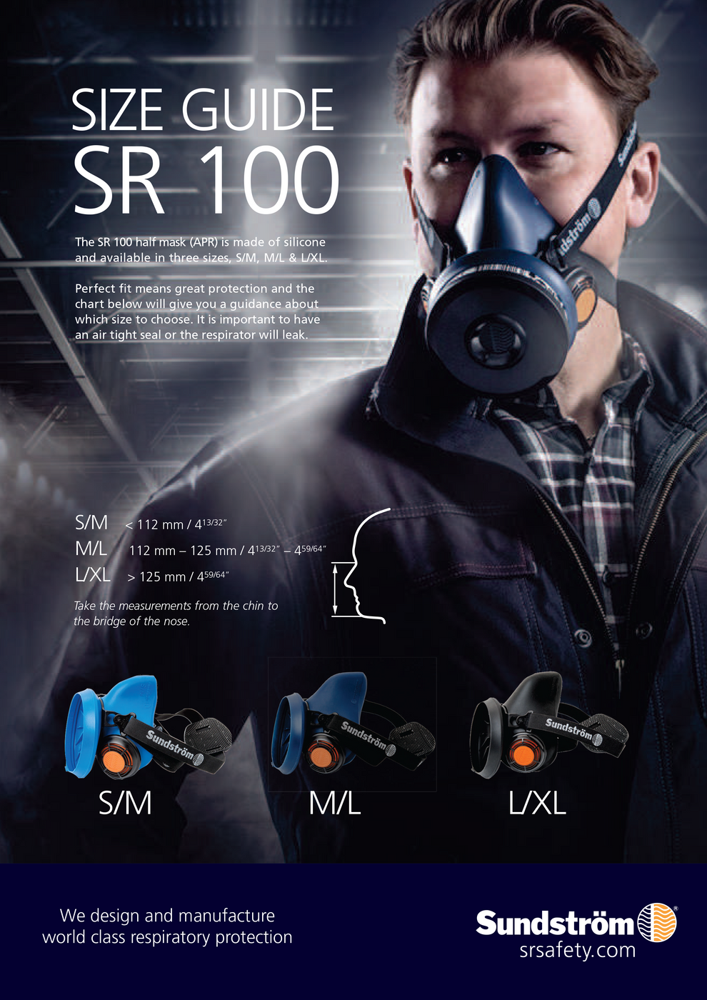 Sundstrom Pro Pack SR 100 Respirator Kit